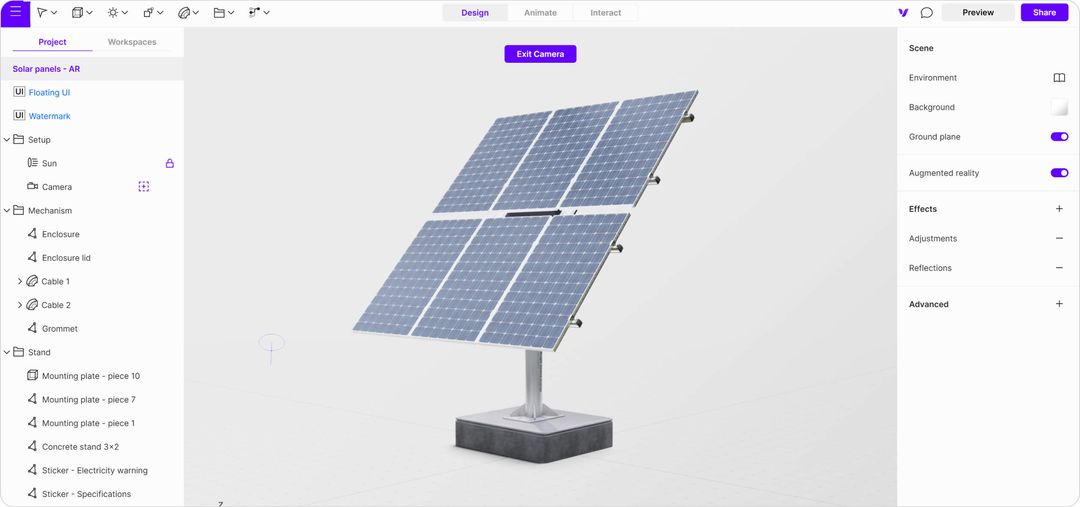 Solar panel configurator
